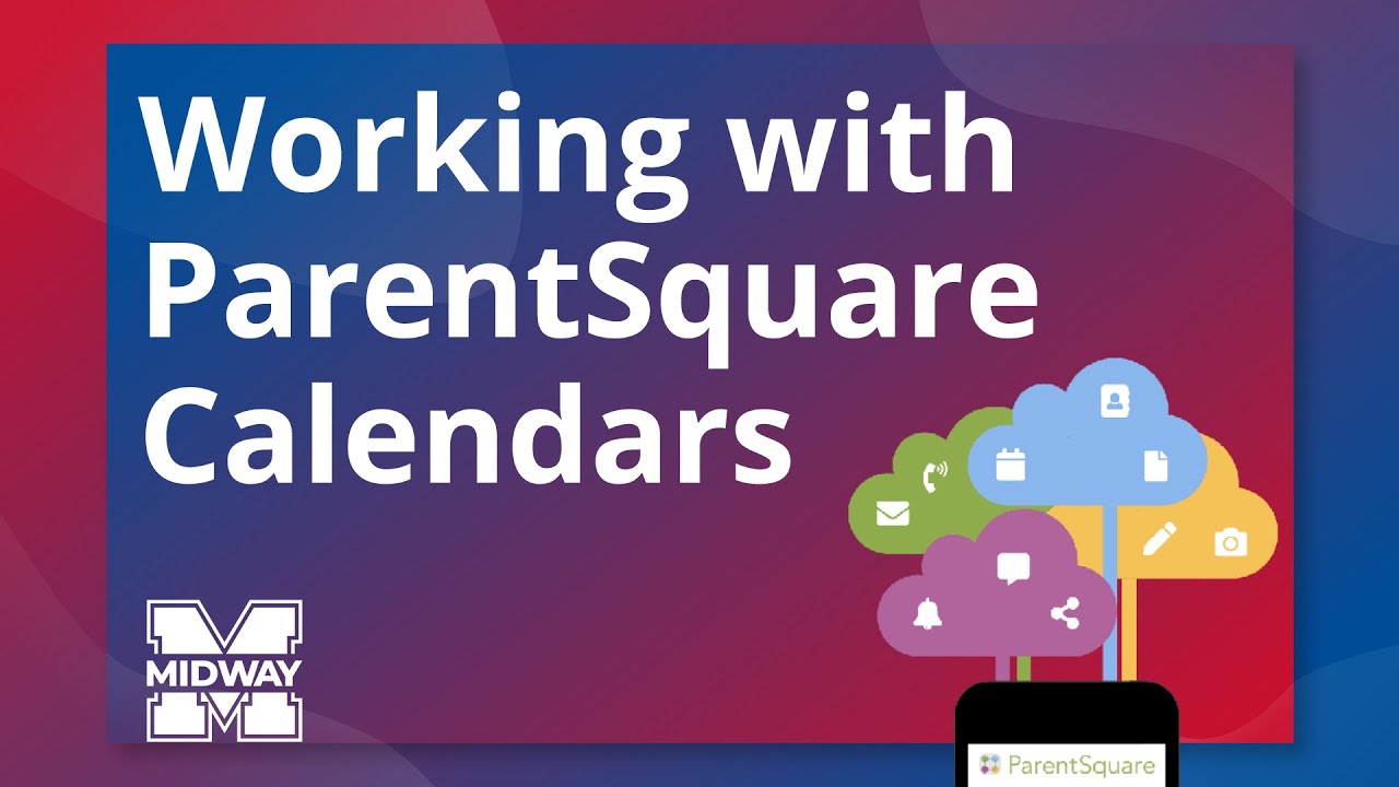 Working with ParentSquare Calendars - YouTube
