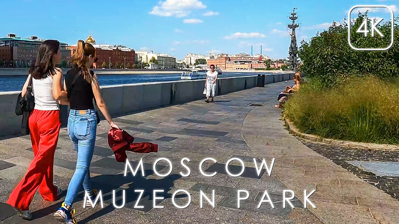 Muzeon Park walking. Moscow 4K walking tour - YouTube