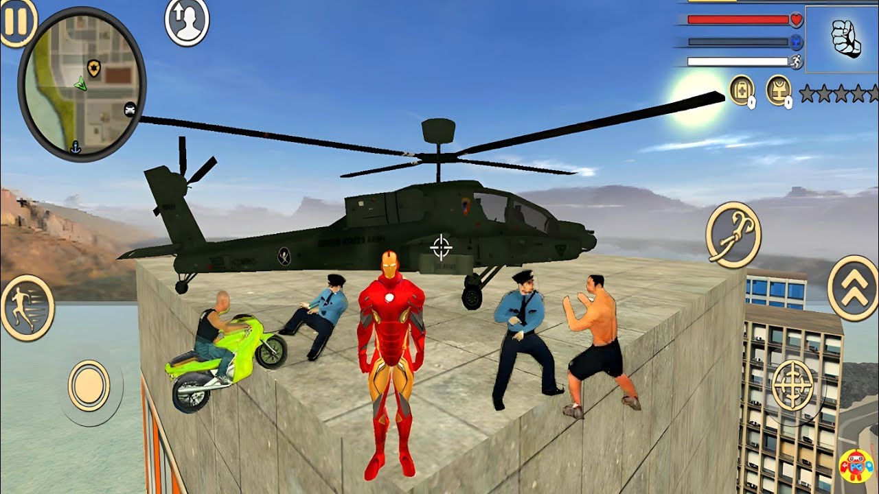 Süper Kahraman Demir Adam - Iron Rope Hero: Vice Town City Crime ...