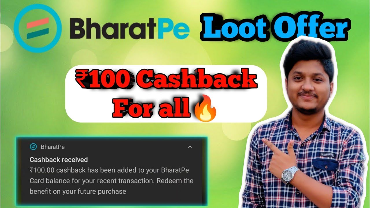 Bharat Pay new flat ₹100 Cashback offer for all | ₹100 Cashback in just ...