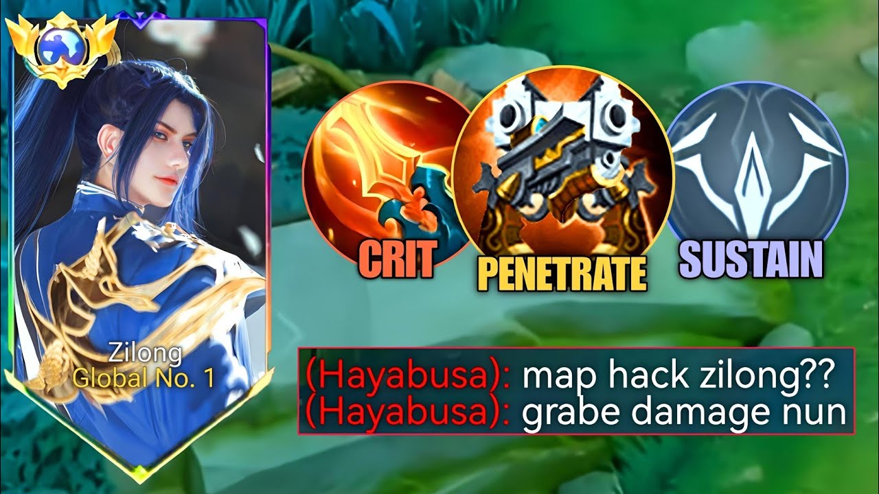 WOW!! NEW BEST ITEM & EMBLEM FOR BUFFED ZILONG! (UNLIMITED SUSTAIN AND ...