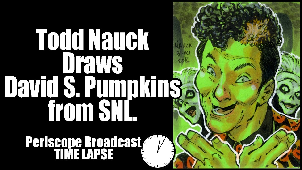 Todd Nauck draws David S. Pumpkins: TIME LAPSE - YouTube