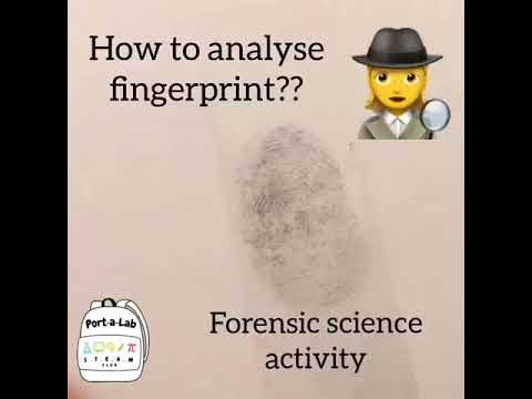 How to analyse fingerprint ?(Forensic science activity) - YouTube