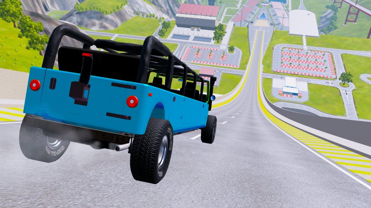 Which CAR Best Jump | Cars Long Jumps - BeamNG Drive - YouTube