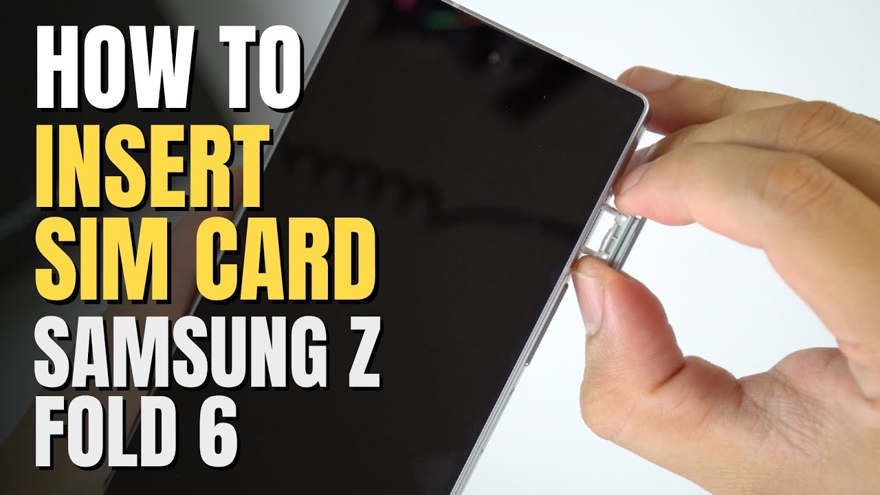 How to Install a SIM Card to Samsung Z Fold 6 - YouTube