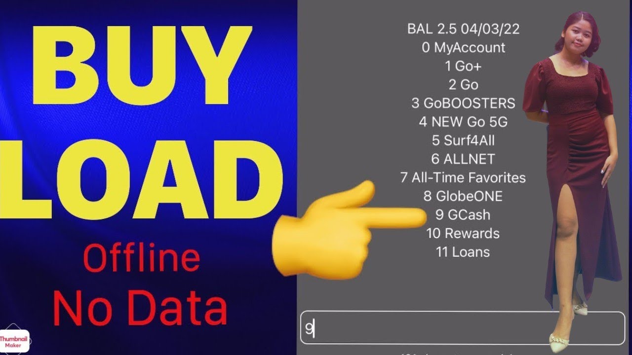 How to BUY LOAD on GCash without Wifi or Data - YouTube