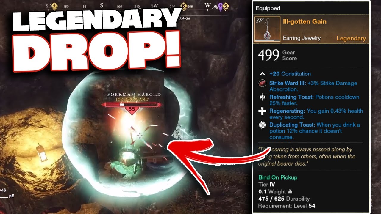 How to get your FIRST LEGENDARY ITEM DROP (ILL-GOTTEN GAIN) in New ...