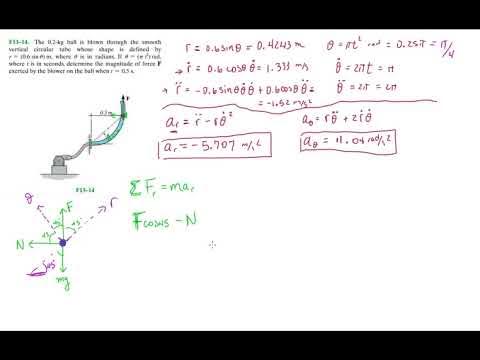 Problem F13-14 Dynamics Hibbeler 13th (Chapter 13) Engineering Dynamics - YouTube