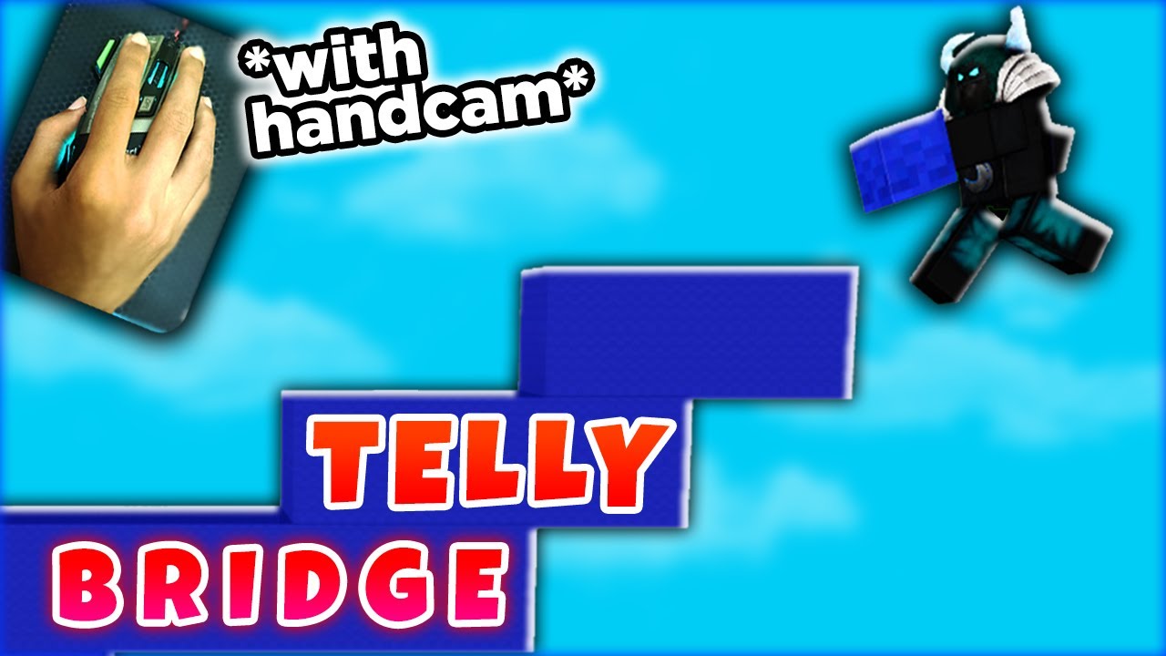 How To practice TELLY BRIDGING In Roblox BEDWARS! /w handcam - YouTube