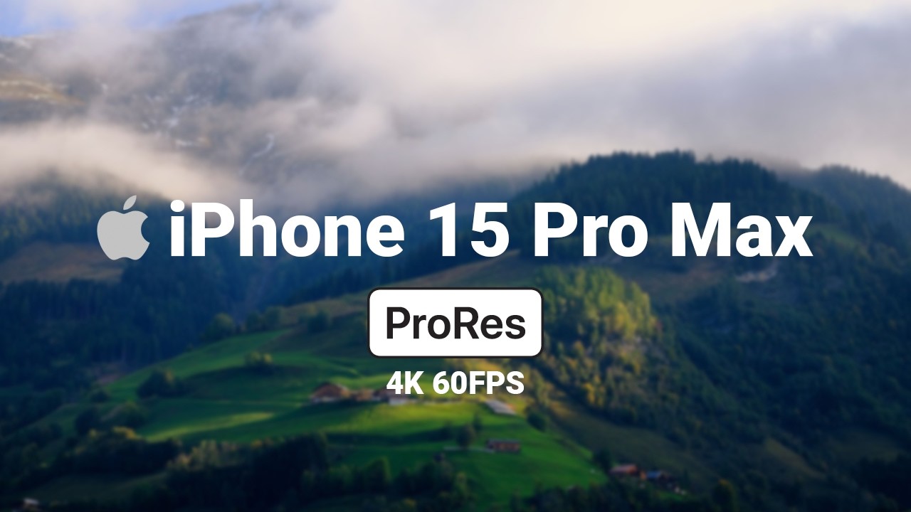Apple ProRes 4k 60fps | iPhone 15 pro Max with Blackmagic Cam 422 HQ ...