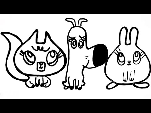 How to draw a cute fluffy bunch from Powerpuff girl/Drawing and ...