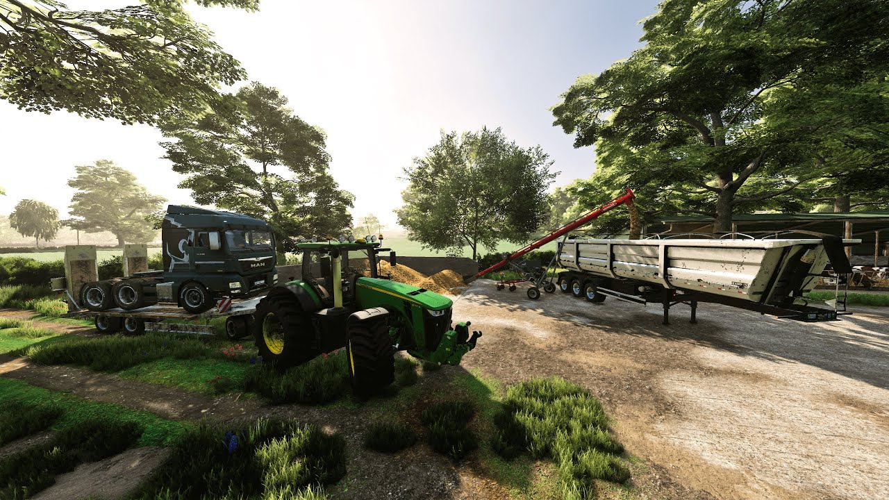 BUYING TRUCK, Selling MANURE, Harvesting OAT, Baling STRAW | Bally ...