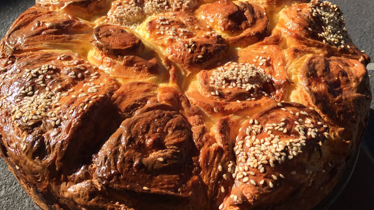 Ruza POGACA sa sirom / Rose Bread With Cheese - YouTube