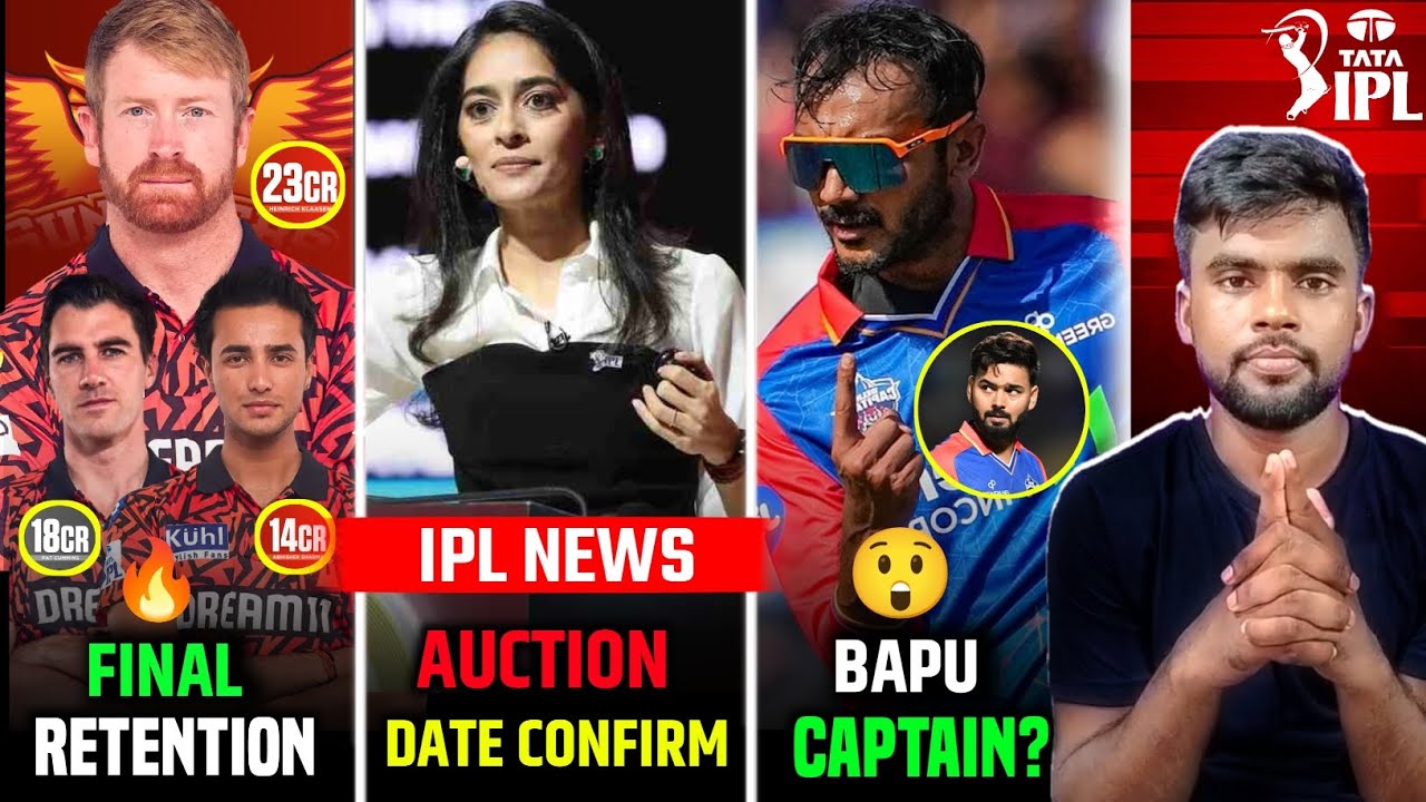 IPL NEWS: 10 BIG UPDATE From IPL 2025🚨 | Axar Captain Of Delhi😲 | Mega ...