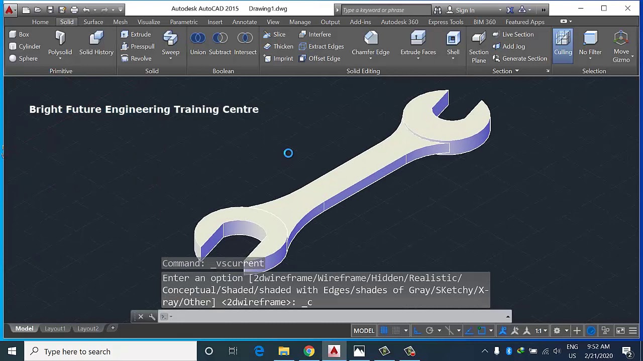 How to chamfer in 3D AutoCad - YouTube