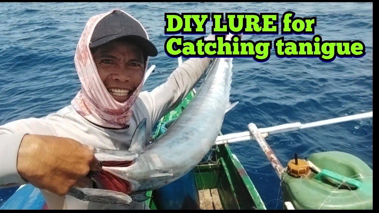 PART2: FISHING TECHNIQUES IN CATCHING TANIGUE USING DIY LURE - YouTube