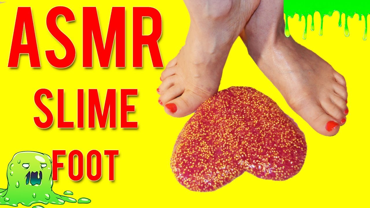 ASMR Slime pressing on mic (feet, no talking) - YouTube