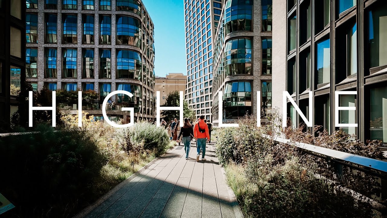 WALK New York High Line Autumn Stroll - YouTube