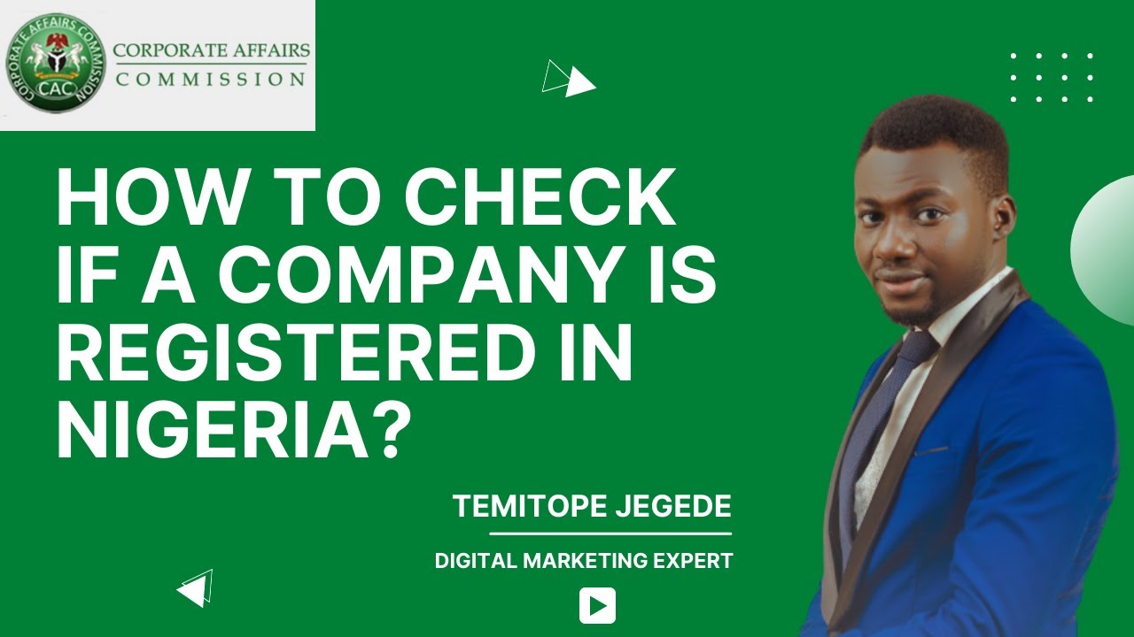 How to check if a company is registered in Nigeria - YouTube