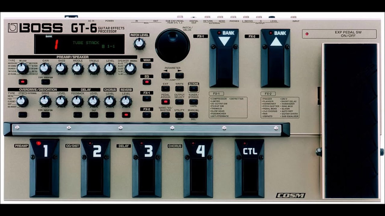 Tone Based - Boss GT6 - Boss Metal Lead patch - YouTube