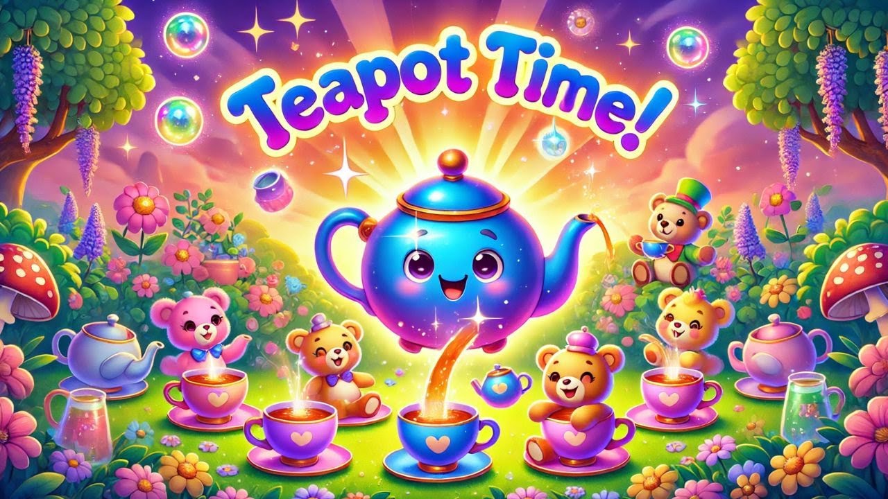 Teapot Time! 🌟🌟 A Fun Animated Tea Party Adventure for Kids - YouTube
