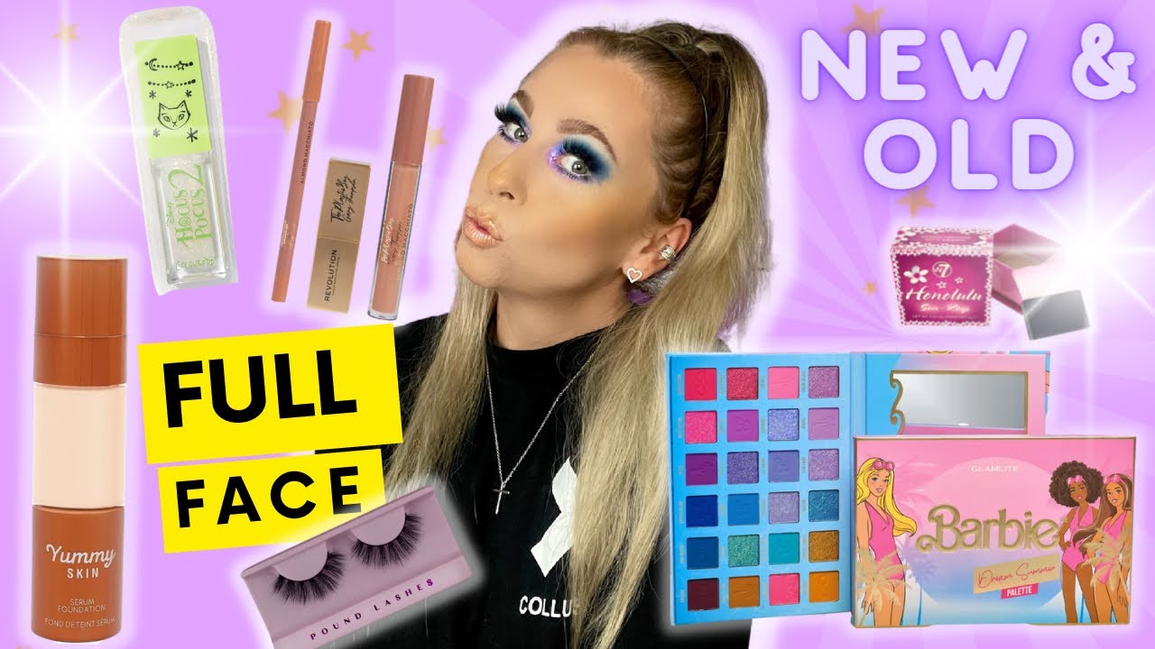 GLAMLITE BARBIE PALETTE & FULL FACE OF NEW & OLD - YouTube