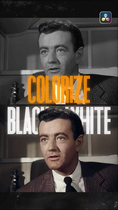 Colorize a Black and White Videos | Davinci Resolve - YouTube