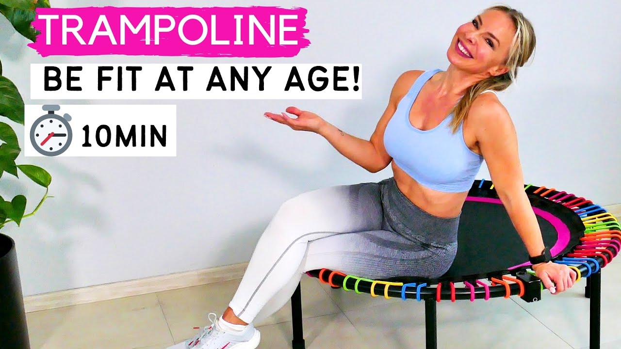 10 minute trampoline workout | mini trampoline exercises to stay fit 💪 ...