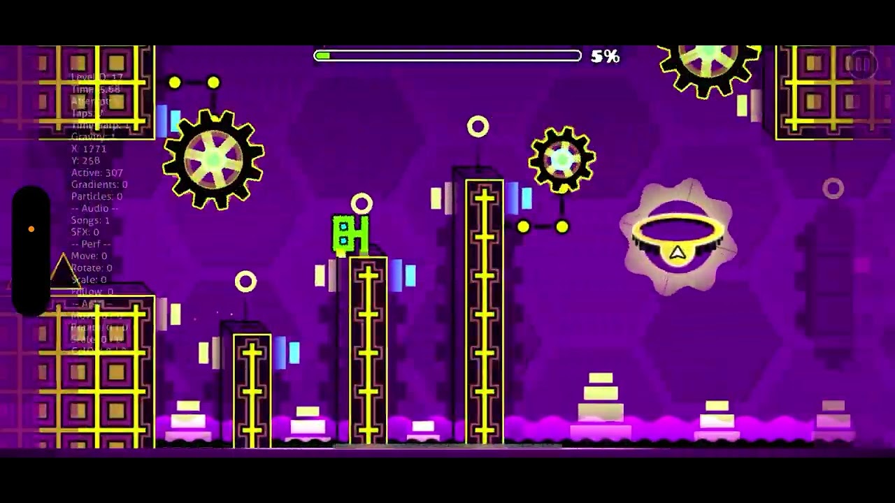 Today play geometry dash - YouTube