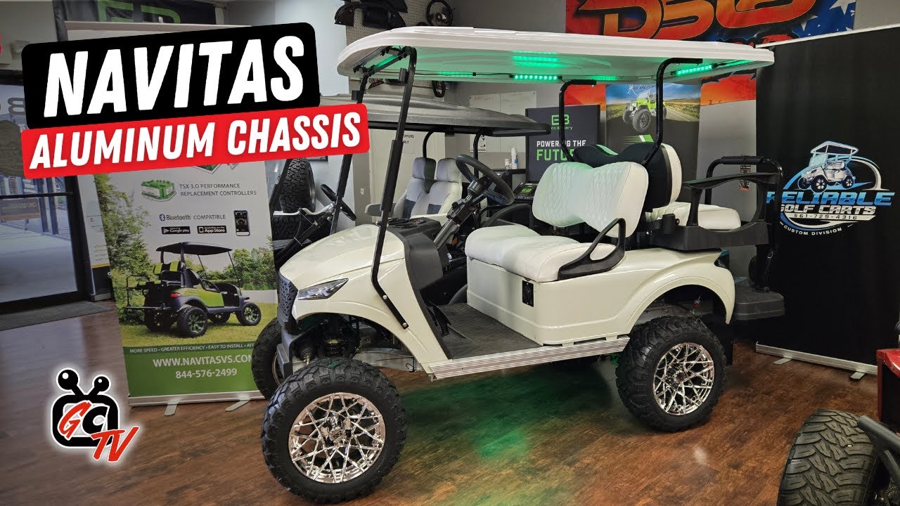 Lifted 2025 Navitas Aluminum Chassis Golf Cart Build - GolfCartingTV ...