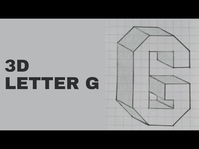 G Drawing 3d How To Draw 3D Letter G | Simple 3D Illusion Drawing
