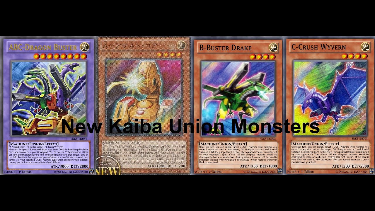 ABC Buster Dragon in Action, new Kaiba Union Monsters - YouTube