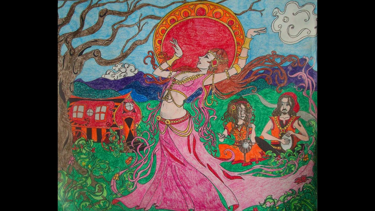 Ancien plays "Mean Dark Gypsies" w/Gorgeous Belly Dancer - YouTube