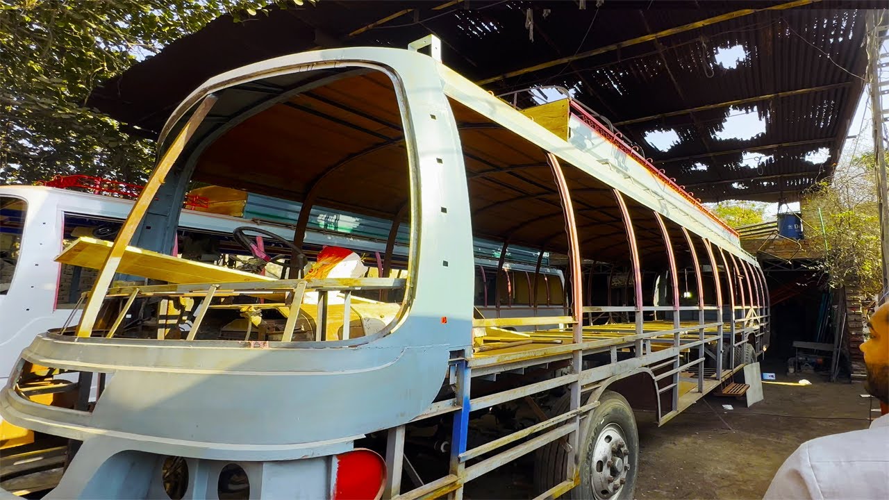 Handmade Passenger Isuzu buss Manufacturing Local Factory in Pakistan ...