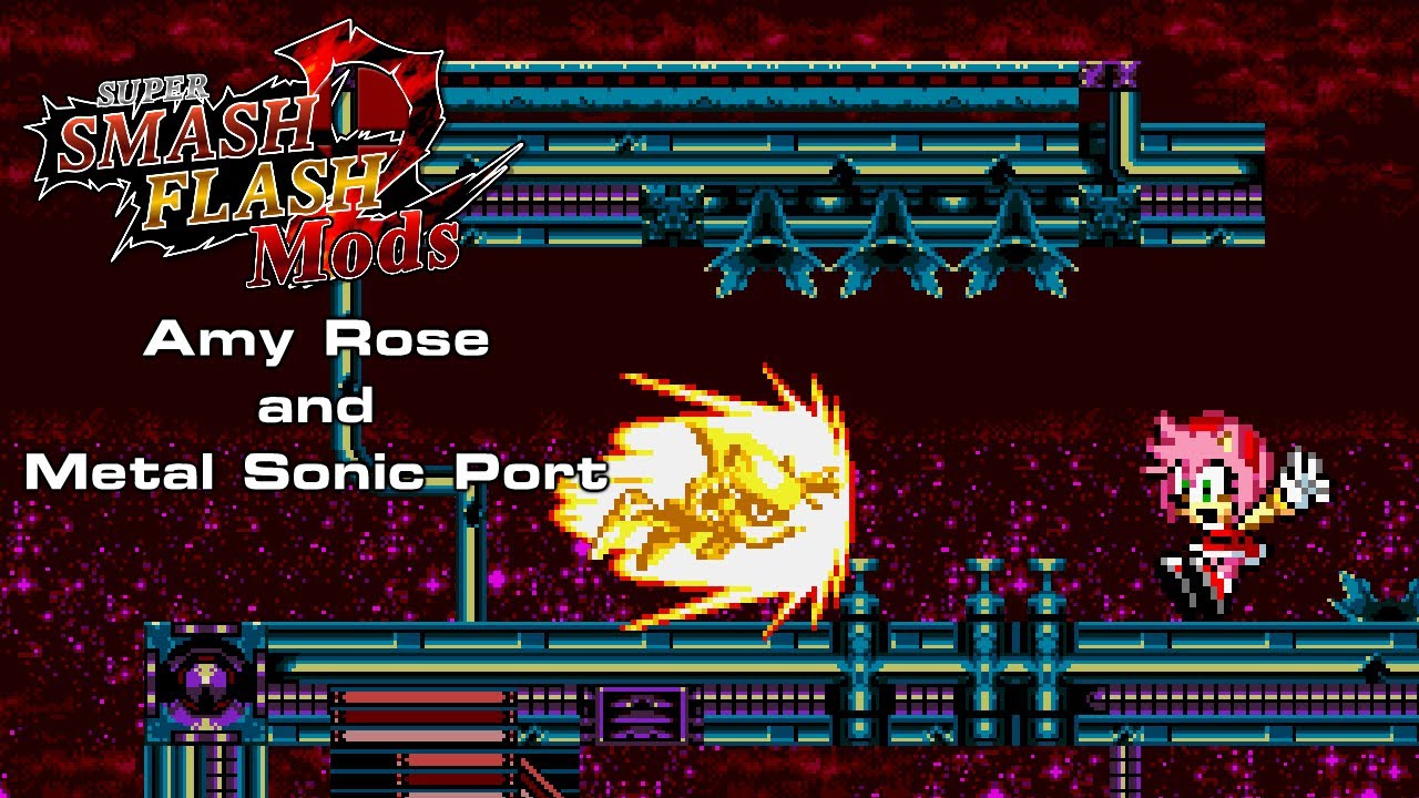 SSF2 9B Mods: Metal Sonic Port + Amy - YouTube