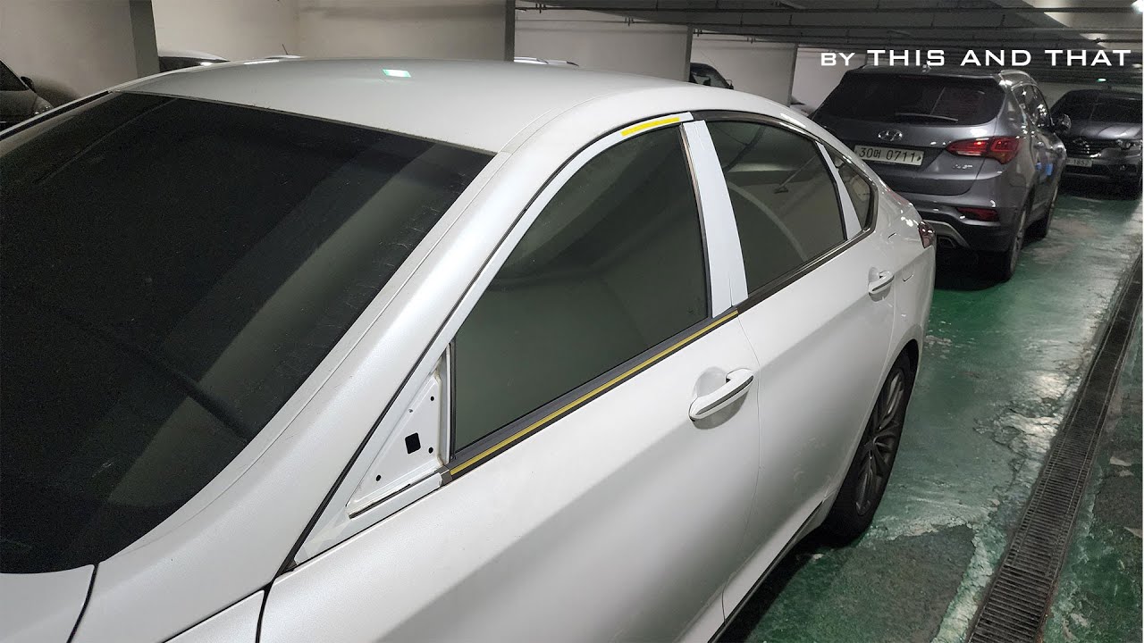 제네시스 DH / G80 스포츠 몰딩, 웨더스트립, 가니쉬 어셈블림 프런트 도어 교체하기 - YouTube