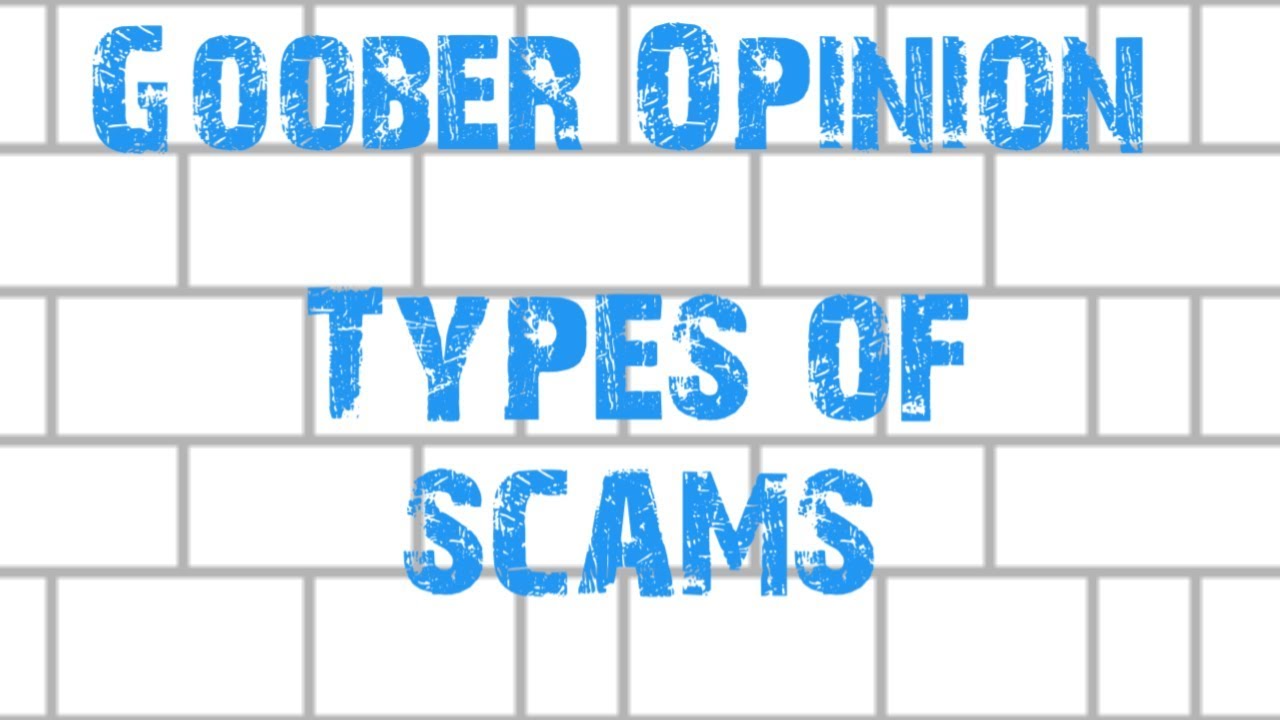 Types Of Scams - YouTube