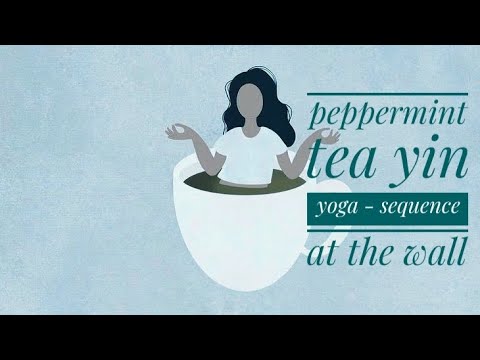 Peppermint Tea Yin Yoga - Sequence at the Wall - YouTube