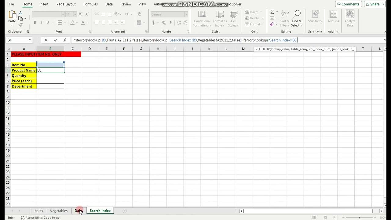 Microsoft Excel - How to VLOOKUP Multiple Sheets - YouTube