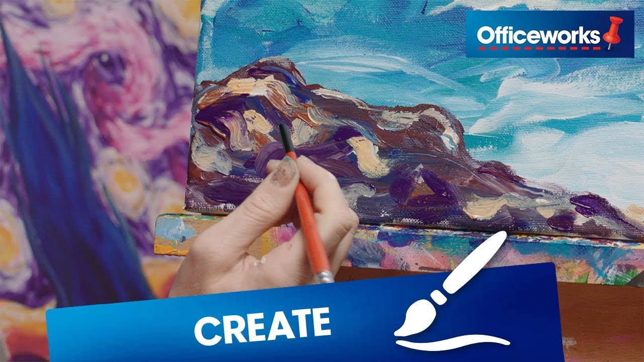 How to paint a landscape - YouTube