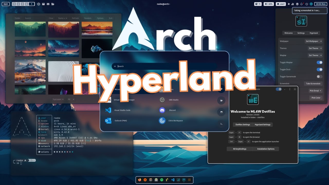How to install Hyprland In Arch Linux - YouTube