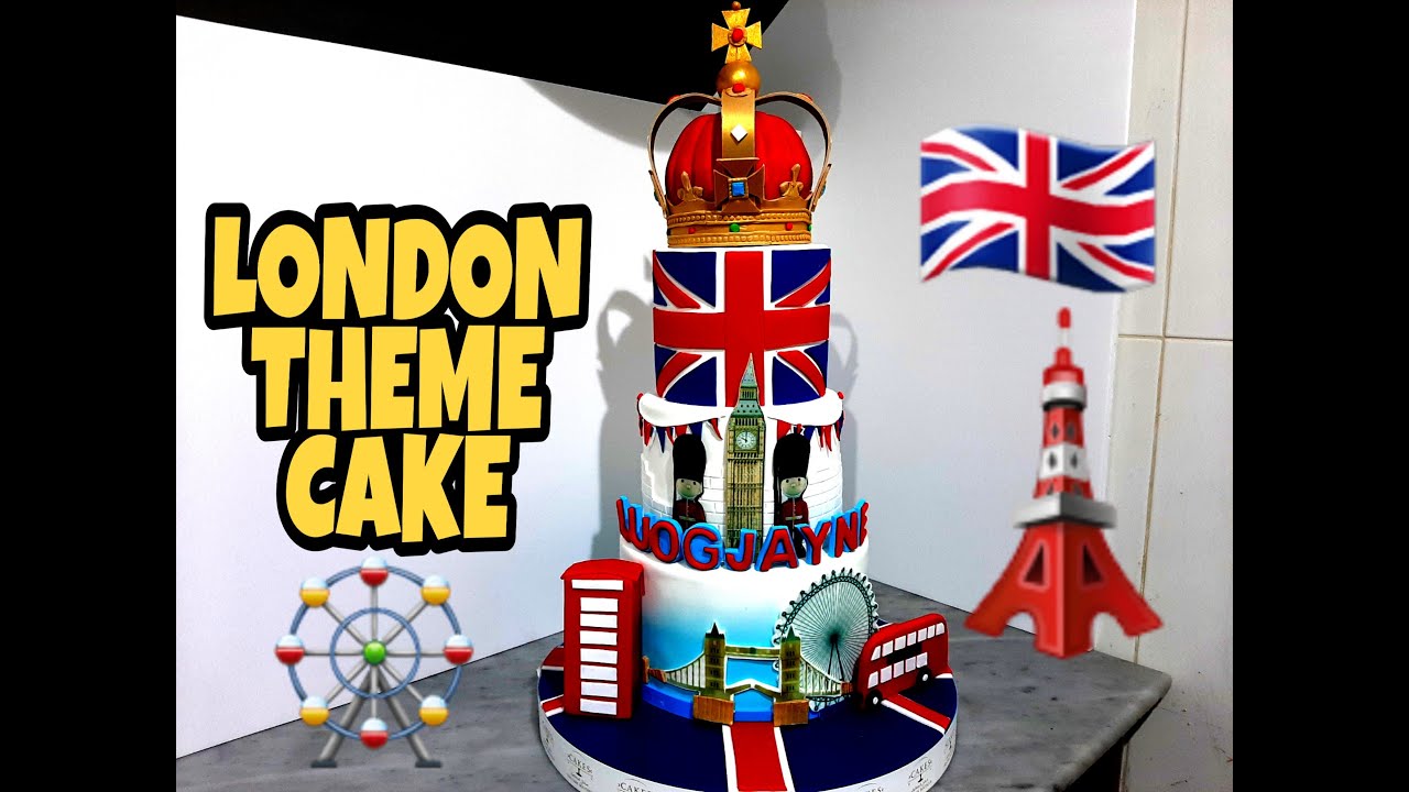 How To make LONDON THEME CAKE by LEaRN cake TV vlog#89 - YouTube
