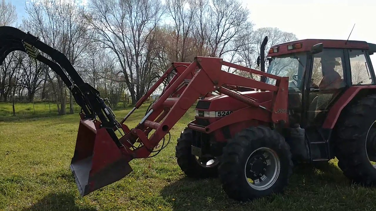 Case 5240 w/520 Loader - YouTube