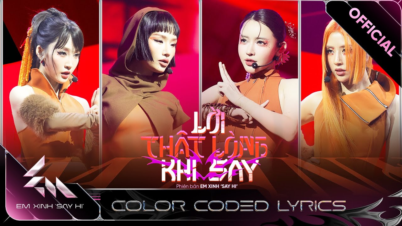 [Color Coded Lyrics] LỜI THẬT LÒNG KHI SAY - Bích Phương, Quỳnh Anh ...