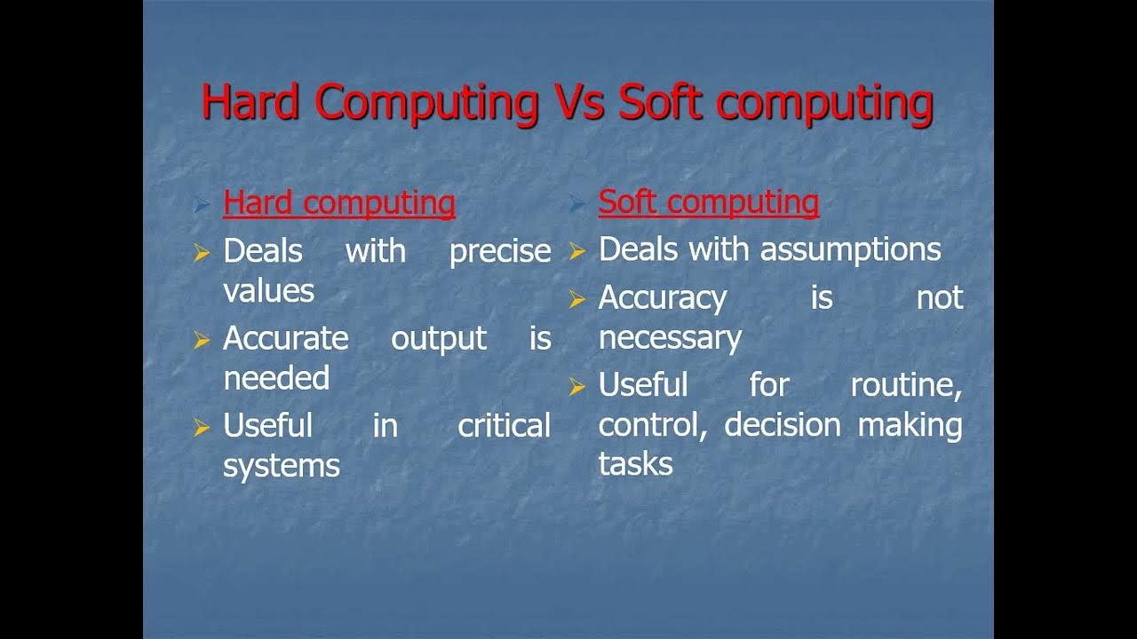Hard Computing Vs Soft Computing - YouTube