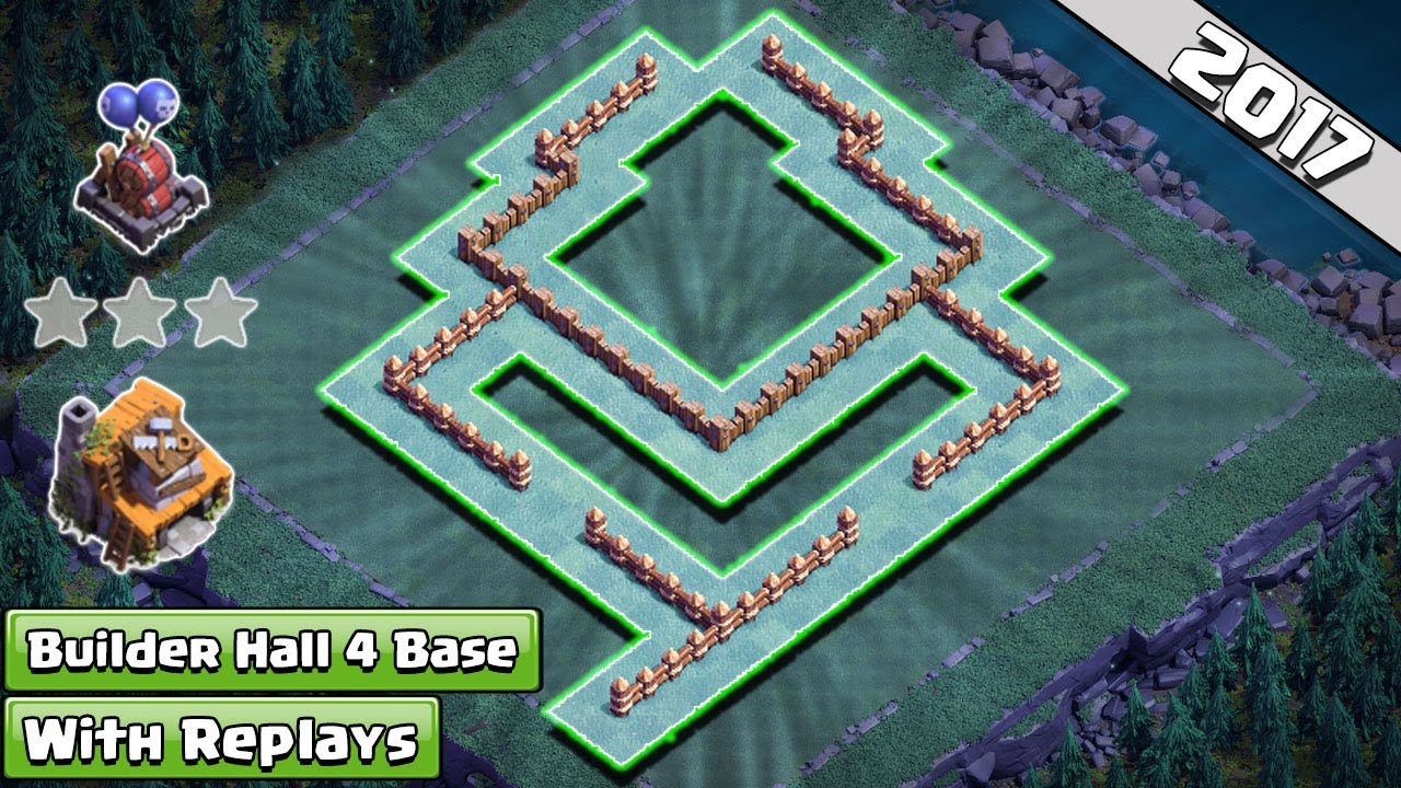 Clash of Clans Builder Hall 4 (BH4) base 2017 Anti Everything ♦ Anti 1 ...