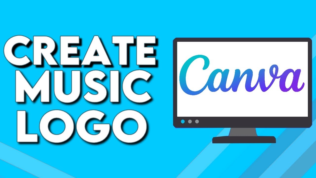 How To Make And Create Music Logo on Canva PC - YouTube