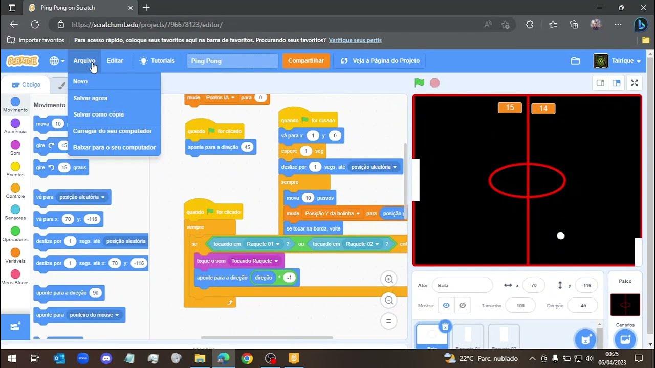 Tutorial Scratch ( Salvar Projetos no PC e no site ) - YouTube