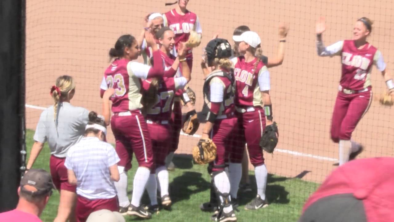 Towson Softball Splits Doubleheader against Elon - YouTube