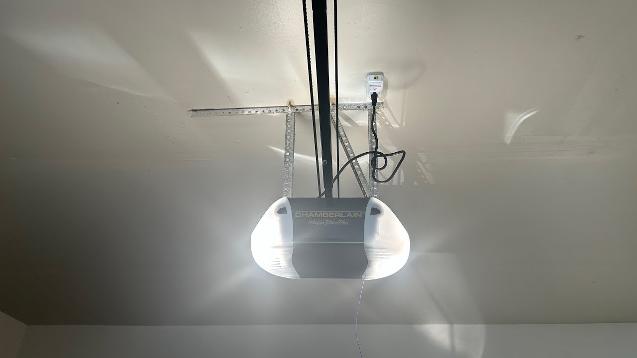 Chamberlain whisper drive plus outside view - YouTube